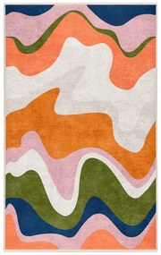 Oranžový pratelný koberec 60x100 cm Squiggly Orange – Mila Home