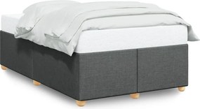 Rám postele bez matrace tmavě šedá 120 x 200 cm textil 3284723