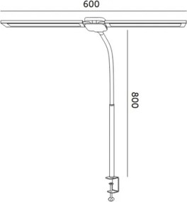 Brilagi - LED Stmívatelná stolní lampa USB VARIO LED/14W/5V 3000-6000K černá