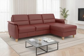 XXXLutz ROHOVÁ SEDAČKA, textil, kůže, červenohnědá Sit & More - Sedací soupravy - 00014403323N