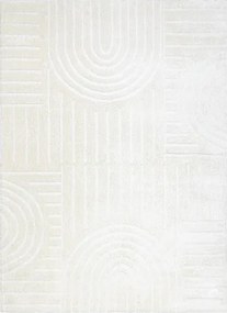 Kusový koberec Mode 8586 geometric cream, 80x150, biela, chodba / predsieň, Dywany Łuszczów