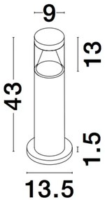 Venkovní LED lampa Rock B 9 černé