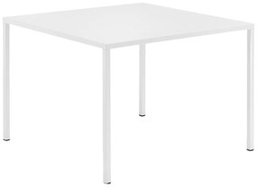 OnaDnes -20% Pedrali Bílý kovový jídelní stůl Fabbrico 80x80 cm