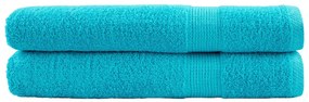 Premium ručníky SOLUND 2 ks tyrkysové 100x200 cm 600 g/m² 137461