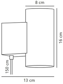 Nordlux - LED Stmívatelné nástěnné svítidlo MONA LED/10W/230V CRI 90