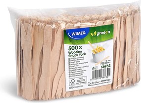 Wimex 66762 - dřevěná svačinová vidlička 12 cm - 500 ks