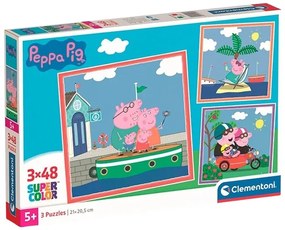 Clementoni - Puzzle 144 Prasátko Peppa 3x48 dílků