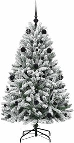 Umělý vánoční stromeček 150 cm 150 LED Teplá bílá PVC a ocel 3395740