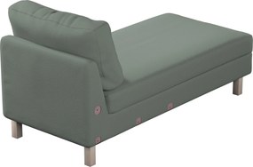 Potah na šezlong IKEA Karlstad samostatný, krátký barva zelená látka pletený vzor