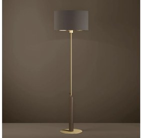 Eglo 390338 - Stojací lampa SANTANDRIA 1xE27/40W/230V hnědá/zlatá