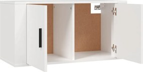2dílný set TV skříněk bílý kompozitní dřevo 3188406