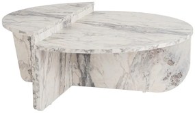 Designový konferenční stolek Baltenis 90 cm vzor mramor frézie