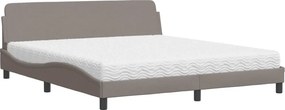 Postel s matrací Dover taupe 180 x 200 cm textil 3208448