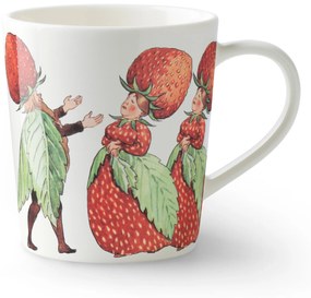 Hrnek s uchem Elsa Beskow varianta: Strawbery Family