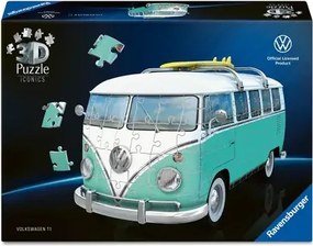RAVENSBURGER 3D Puzzle Iconics: Volkswagen T1 Chrome / 162 dílků / od