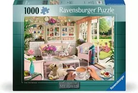 RAVENSBURGER Puzzle My Haven č.9: Čajovna / 1000 dílků / 70 x 50 cm