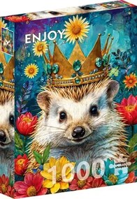 ENJOY Puzzle Korunovaný ježek / 1000 dílků / od 14 let