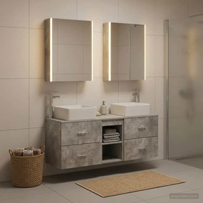 Sada koupelnového nábytku 5 ks Betonově šedá 3406770