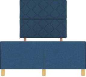 Rám postele s čelo Modrá 120 x 190 cm textil 3344794