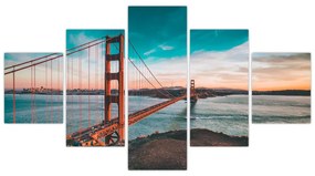 Obraz- Golden Gate, San Francisco (125x70 cm)