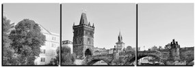 Obraz na plátně - Karlův most v Praze - panoráma 5259QC (90x30 cm)