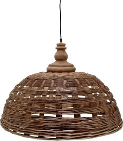 Přírodní antik závěsné světlo lampa z proutěného ratanu - Ø 62*43cm/ E27/ 25W