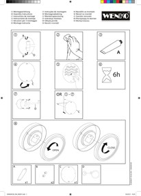 Kosmetické nástěnné LED zrcadlo LUMI, montáž bez vrtání