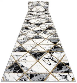 Běhoun EMERALD 1020 geometrický moderní krémový černý zlatý Šíře: 100 cm