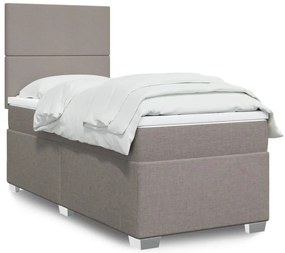 Box spring postel s matrací taupe 90x200 cm textil 3290368