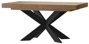 MAXIVA Jídelní stůl rozkládací - COZY 39, 160/210x95, dub rustikal/černá