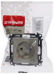 Legrand Valena LIFE zásuvka béžová s clonkami 753280