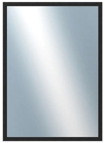 DANTIK - Zarámované zrcadlo - rozměr s rámem cca 50x70 cm z lišty KASETTE černá (2759)
