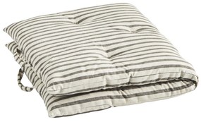 MADAM STOLTZ Bavlněná matrace Off White/Grey 60x100 cm, šedá barva, textil