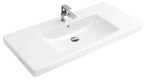Villeroy & Boch Subway 2.0 - Umyvadlo nábytkové 100x47 cm, s přepadem, otvor pro baterii, CeramicPlus, alpská bílá 7175A0R1
