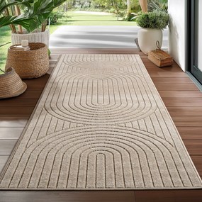 Ayyildiz, Kusový koberec Nova 1201 beige - na ven i na doma, 200x290, béžová, chodba / předsíň