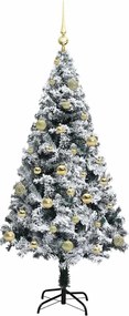 Umělý vánoční stromeček Bílá 150 cm PVC, ocel a plast 3396953