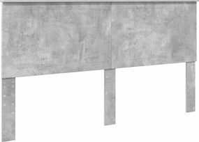 Rám postele s čelo Betonově šedá 180 x 200 cm Inženýrské dřevo 3411092