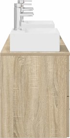 Sada koupelnových skříněk 3 ks Dub sonoma 49,5 x 41 x 62,5 cm 3405837