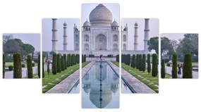 Obraz - Taj Mahal za východu slunce (125x70 cm)