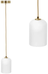 Závěsná lampa La Belle XVIII bílá/zlatá