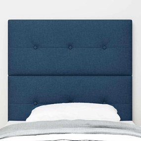 Výškově nastavitelné čelo postele s čelo Modrá 90 cm textil 3337801