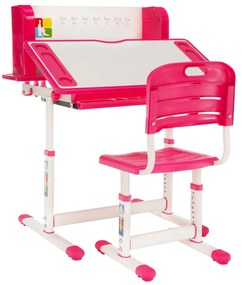 Rostoucí dětský stůl a židle ALEXIS Růžová