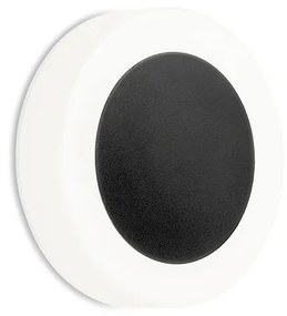 Nástěnné venkovní svítidlo Doc Barva: Černá, Průměr: 180 mm