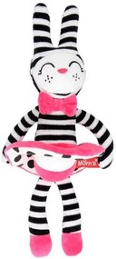 Hencz Toys Plyšová hračka v kontrastních barvách králíčí slečna - růžová
