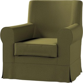 Potah na křeslo IKEA Ektorp Jennylund barva zelená látka pletený vzor