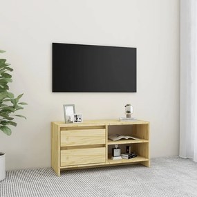 vidaXL TV stolek 80 x 31 x 39 cm masivní borové dřevo [809897] Barva: Přírodní