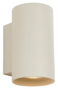 Moderní nástěnná lampa béžová GU10 50mm kulatá 2-světla - Sandy