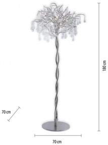 Paul Neuhaus 232-55 - Stojací lampa ICICLE 5xG9/40W230V chrom