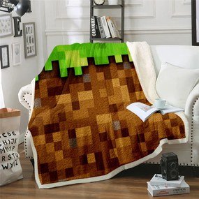 Minecraft - flísová deka Velikost: 150x200cm