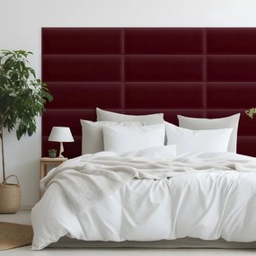 Sametový čalouněný panel - Obdélník - 80x20cm Farba: Vínová